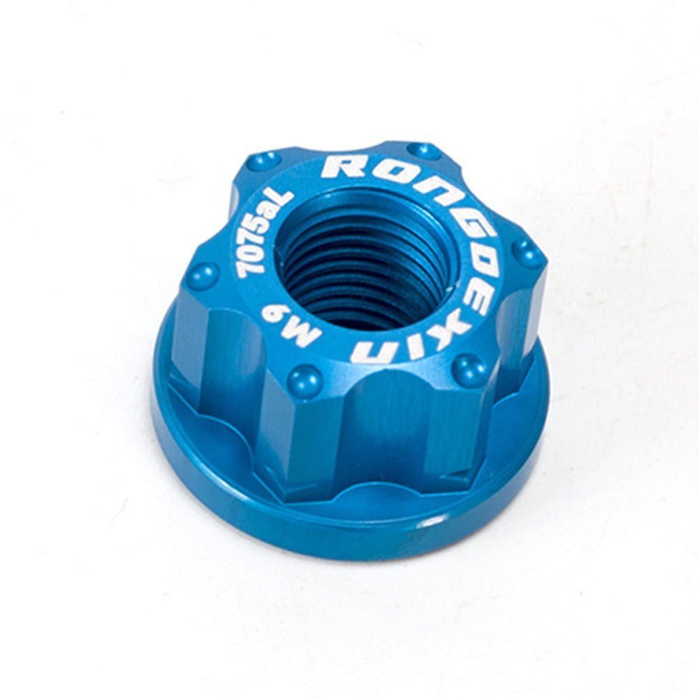 QXKE M9 Bike Bicycles Track Wheel Nuts Wheels Hub Axle Integrated ...