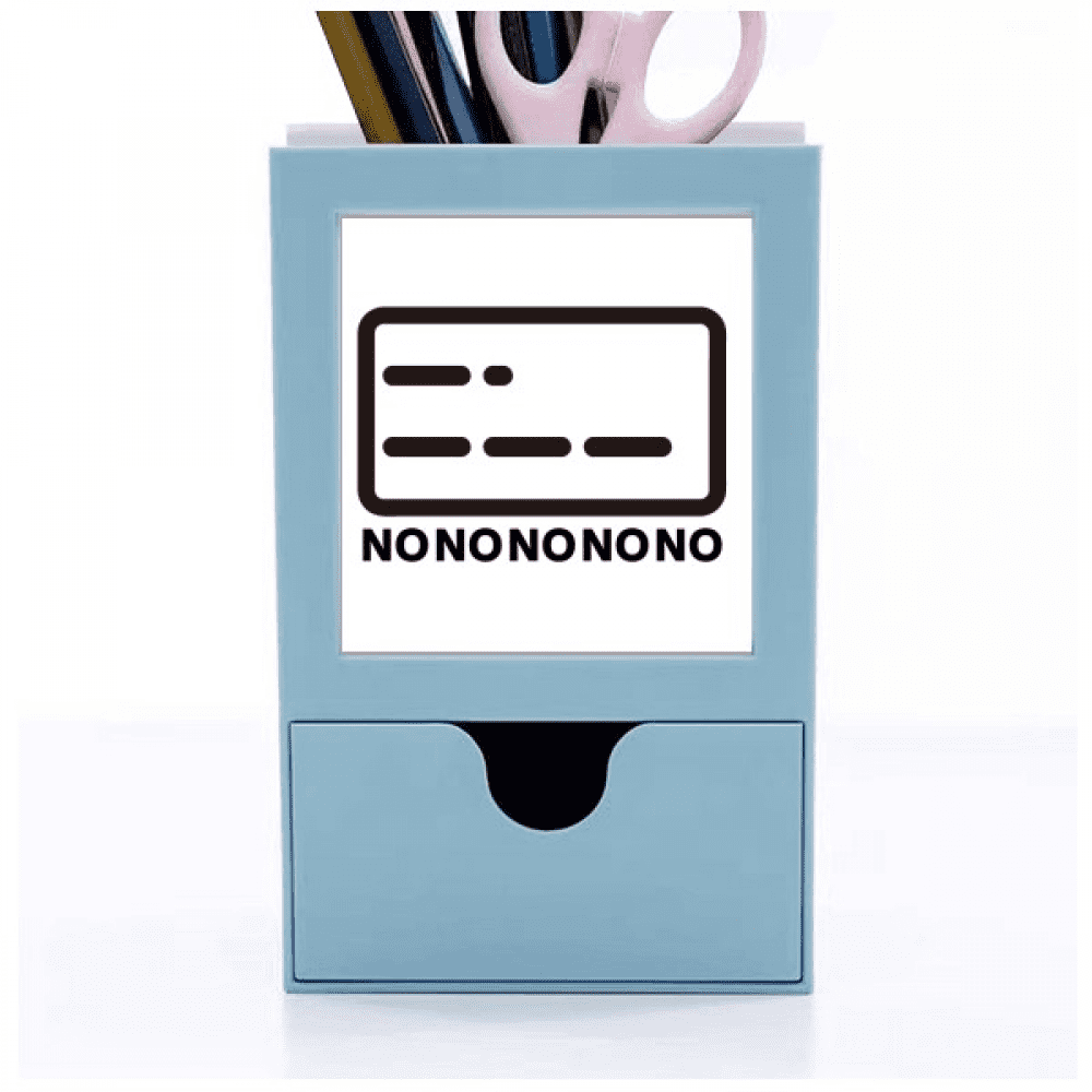 Non-dotted Line Representation Morse Code Desk Supplies Organizer Pen ...