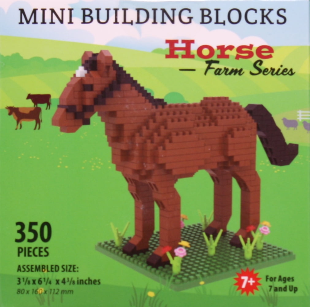 Mini Building Blocks - Farm Series - Horse - Walmart.com