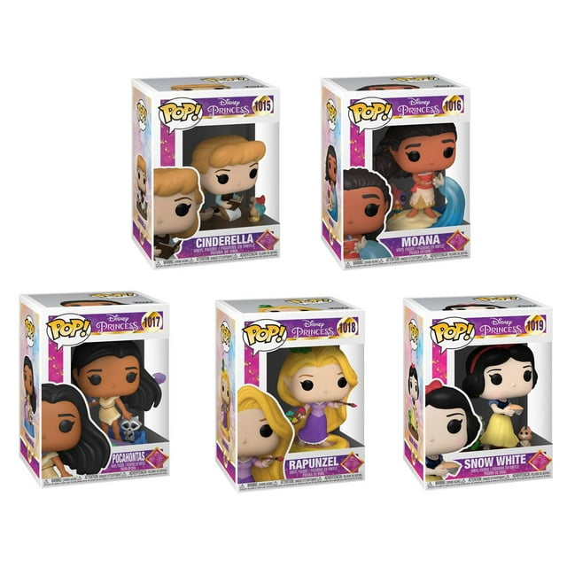 Funko POP! Ultimate Disney Princess Vinyl Figures - SET OF 5 (Rapunzel ...