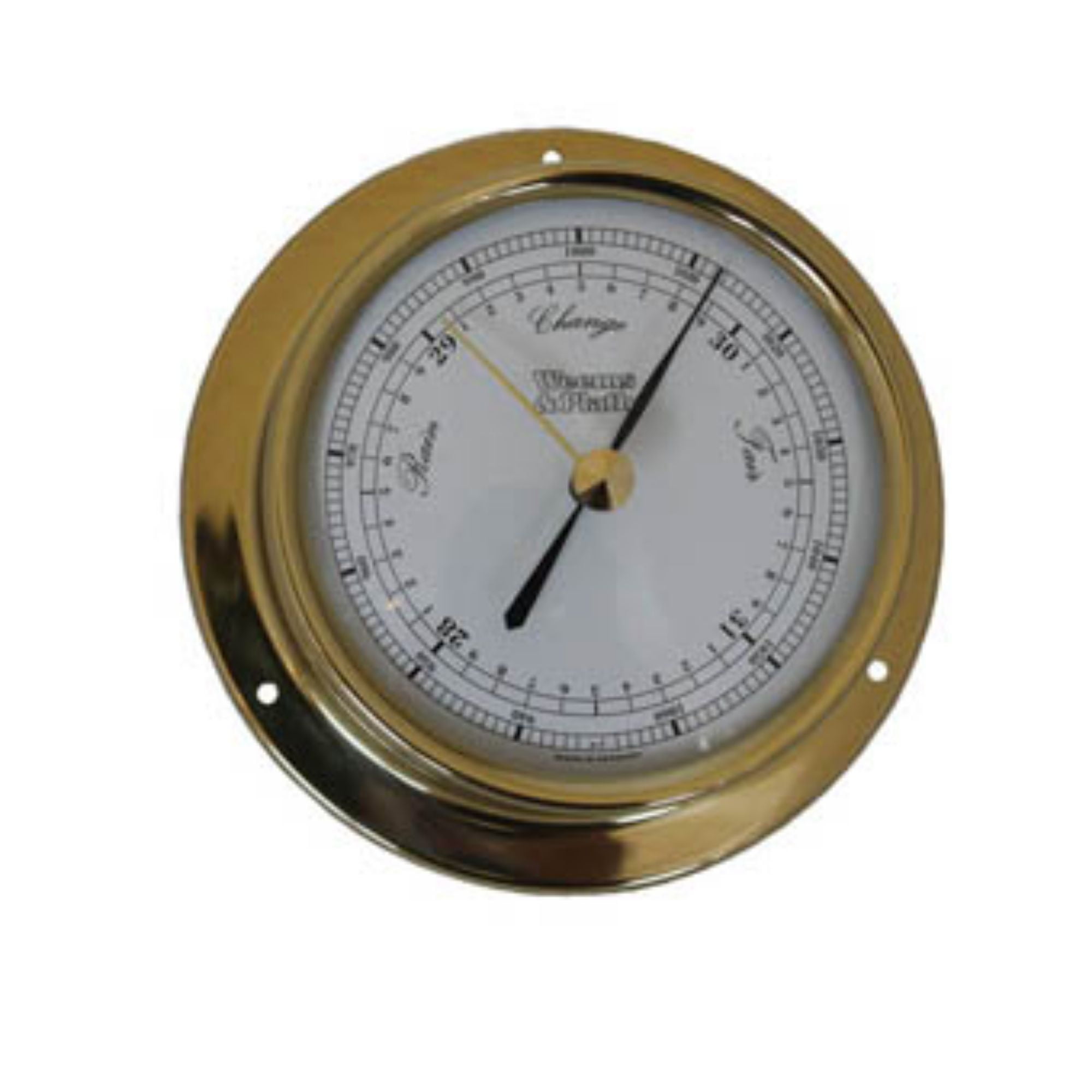 6" Gold and White Adjustable Compact Round Barometer - Walmart.com