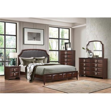 Myco Furniture Shevonne Mirror - Cherry Brown - Walmart.com