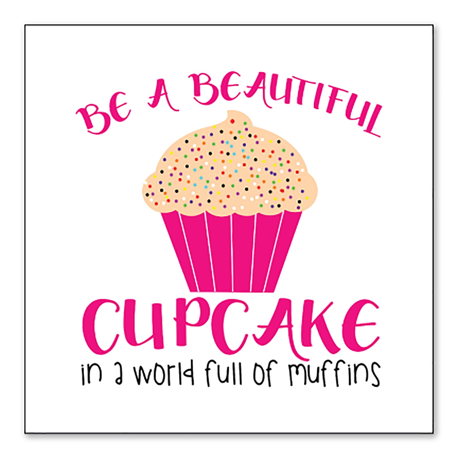 DistinctInk Custom Bumper Sticker - 4" x 4" Decorative Decal - White ...