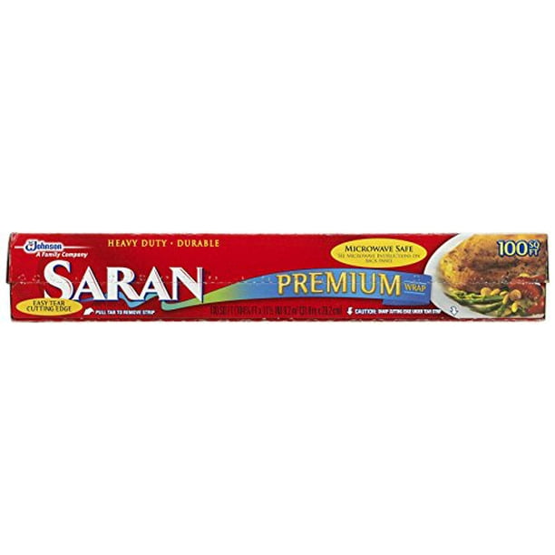 Saran Premium Plastic Wrap, 100 Sq Ft - Walmart.com