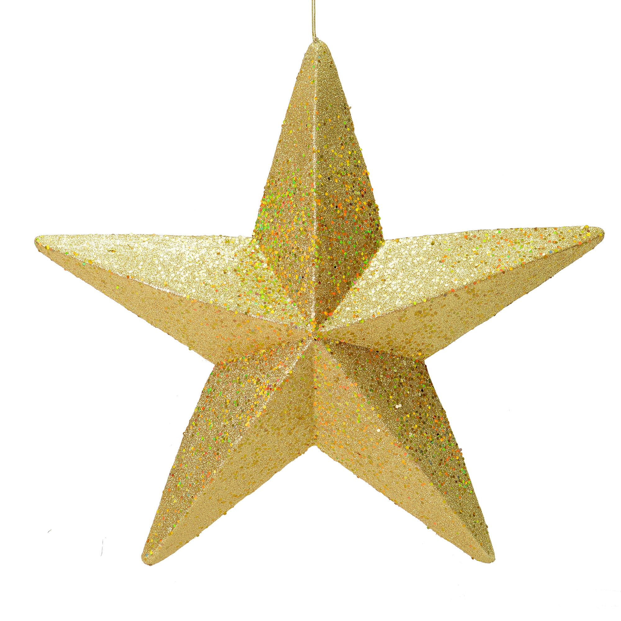 23" Gold Glitter Star Outdoor - Walmart.com