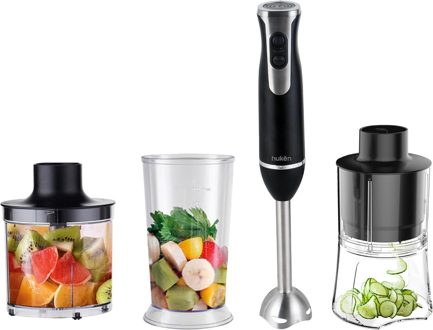 BATIDORA INMERSION MASTERCHEF MK-HBS 7 ACCESORIOS REMOVIBLES negro 1 ...
