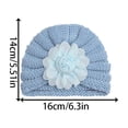 AJGRHE Winter Knit Baby Hat With Solid Floral Design For Toddlers Soft ...