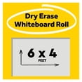 Dry Erase Whiteboard Film - 6x4ft, Removable Wall Whiteboard, Stain ...