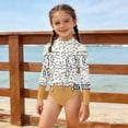 CAIVO Kids Girls Cute Ice Cream Print Full Coverage One-Piece Swimsuit ...