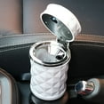 Universal Aluminum Alloy Car Ashtray With LED Light Ash Tray Cup ...