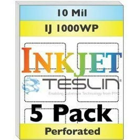 Perforated Inkjet Teslin? Synthetic Paper - 5 Sheets | Walmart Canada