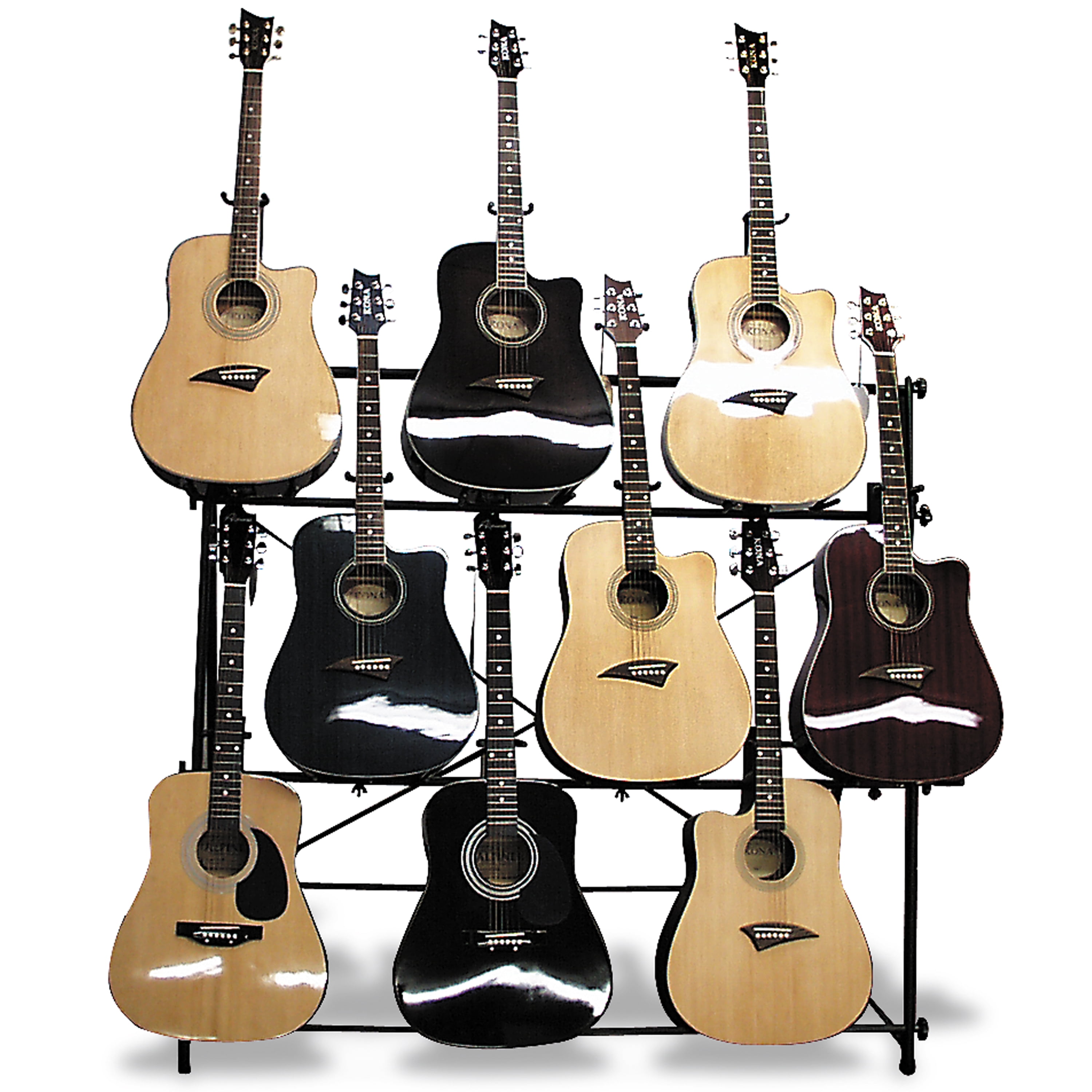 Mirage AGR1009 Display Rack for 9 Acoustic or Electric Guitars ...