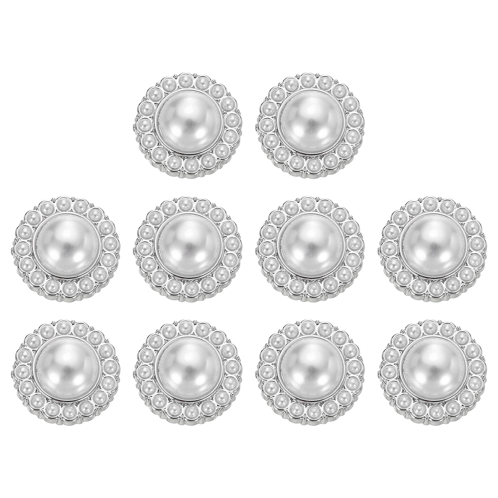 Click here for Uxcell 10pcs 28l Silver Faux Pearl Buttons 18mm 23... prices