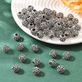 100pc Alloy European Beads Large Hole Beads Rondelle Silver 11x9mm Hole ...