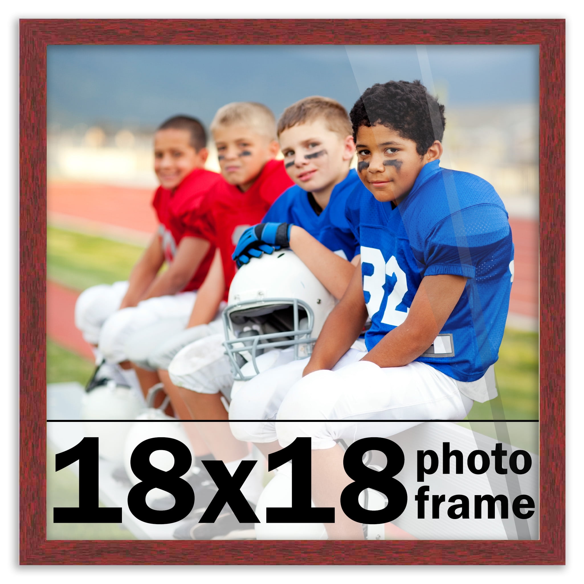 18x18 Frame Brown Picture Frame - Modern Photo Frame Includes UV ...