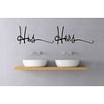 Master Bathroom Décor His Hers Cursive Art Bedroom Wall Decals Stickers ...