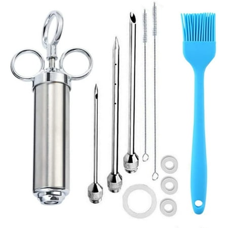 Meat Injector Syringe Kit, Food Seasoning Injector, Food Grade 304 ...