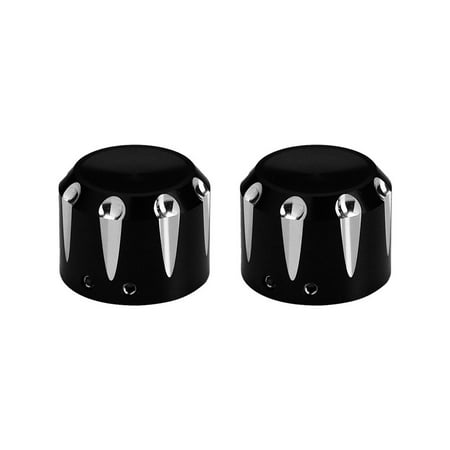 TILIYHELLO Motorcycle Front Axle Nut Caps, Motorcycle Black Cnc ...