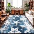 Area Rug 36×60in, Summer Sea Starfish Floor Carpet Living Room Rug ...