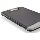 Officemate Slim Clipboard Storage Box with Low Profile Clip, Charcoal ...