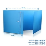 Blue Premium Corrugated Plastic Study Carrels - Pack Of 24 - Walmart.com