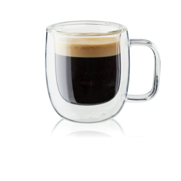 ZWILLING Sorrento Plus 2-pc Double-Wall Glass Espresso Mug Set - Walmart.com