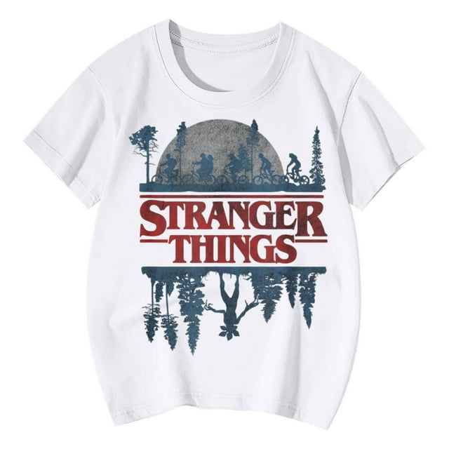 Stranger`things Cool Graphic Print Boys Girls Short Sleeve Tee Youth ...