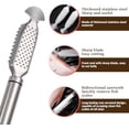 2-in-1 Stainless Steel Fish Scaler + Ginger Grater, Multifunction Fish ...