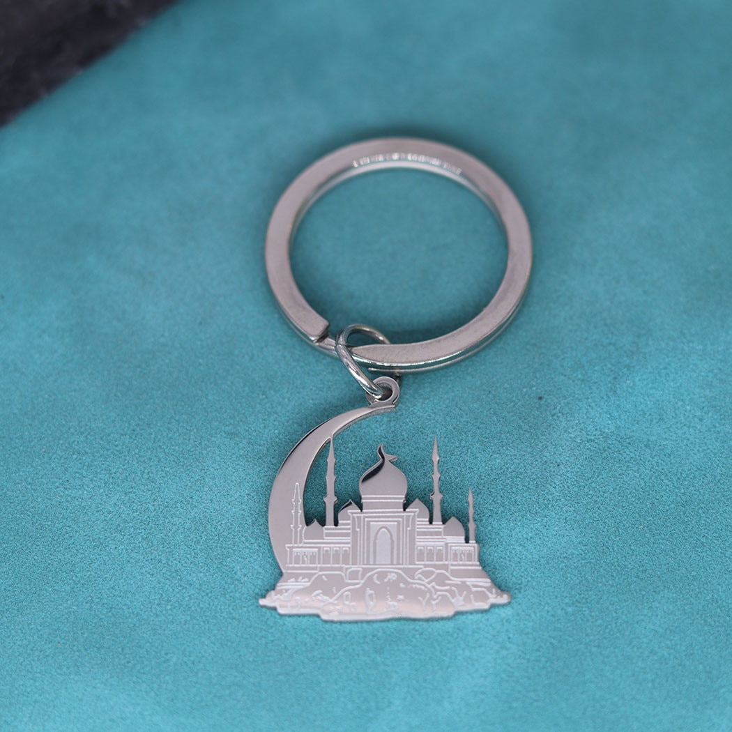 Nedar Mosque With Crescent Pendant Keychain for Women Men Muslim ...