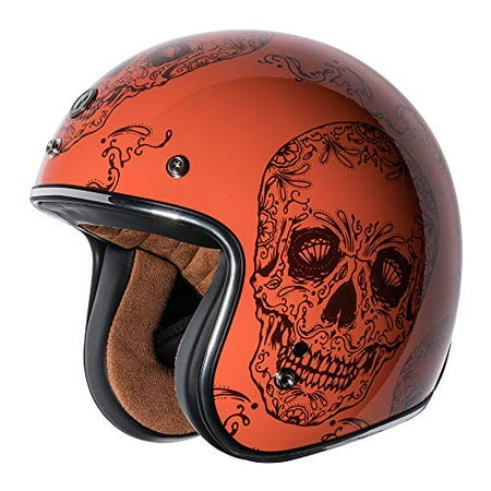 TORC T50 Route 66 Lucky 13 Open Face Helmet with Craneo Graphics ...