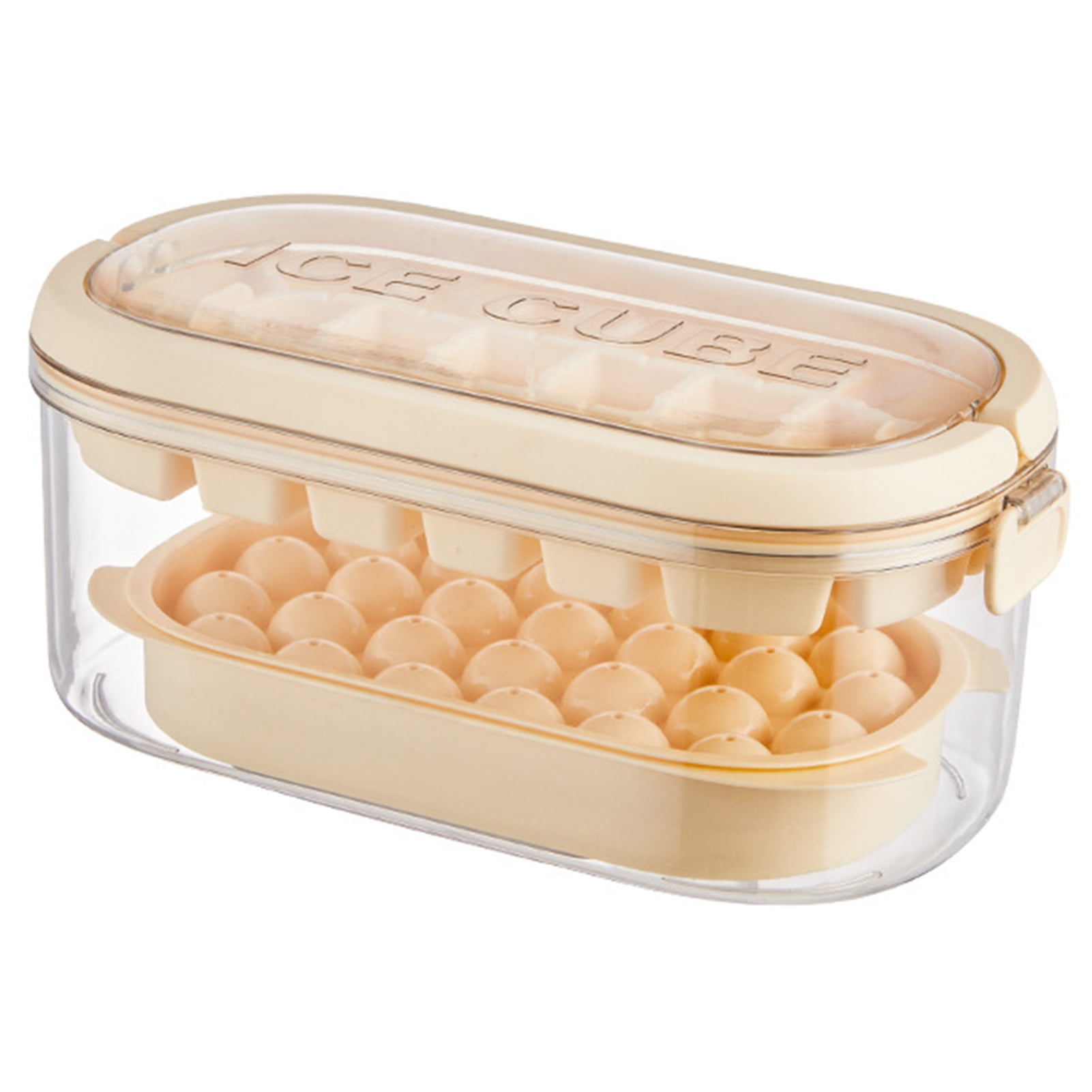 Hahasong Multipurpose Ice Ball and Cube Tray with Transparent Design ...
