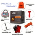 ULIBERMAGNET Fishing Kit, 700LBS Pull, N52 Neodymium, 75mm Diameter ...