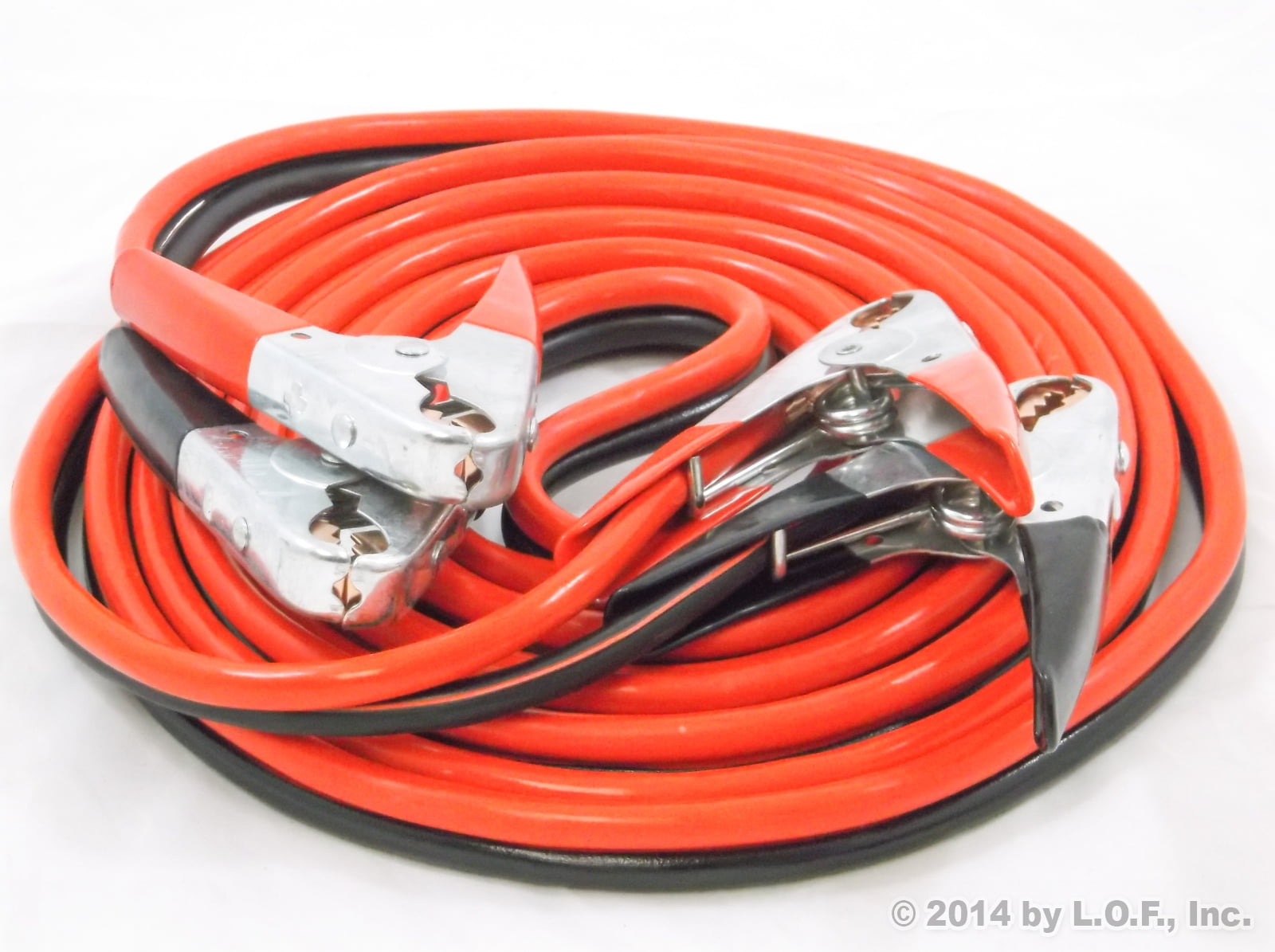 Red Hound Auto 25ft 2 Gauge Booster Jumper Cables Heavy Duty Commercial ...