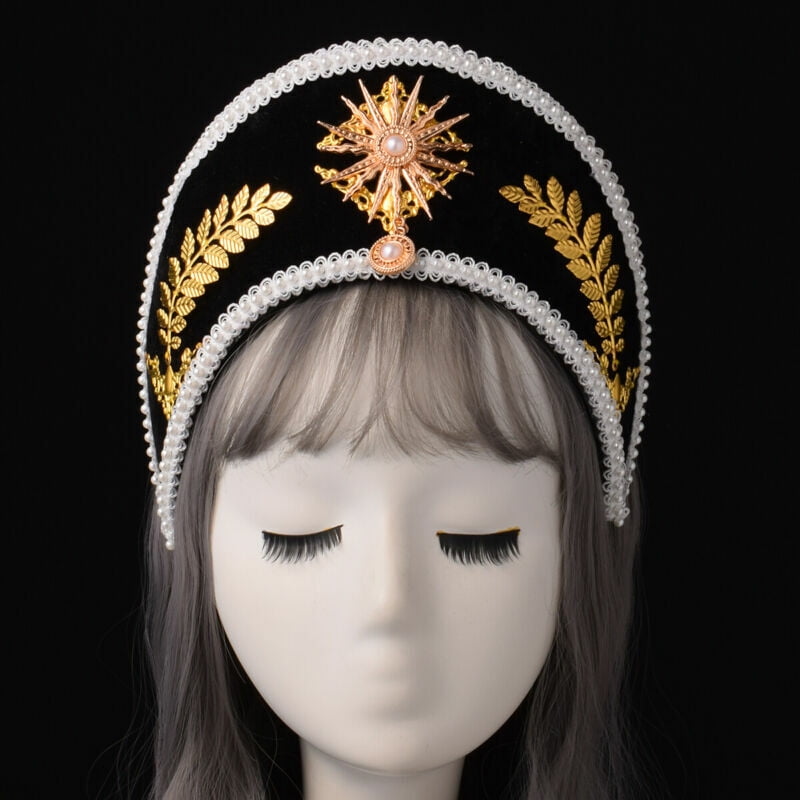 GRACEART Women Tudor Renaissance Headpiece Medieval Royal French Hood ...