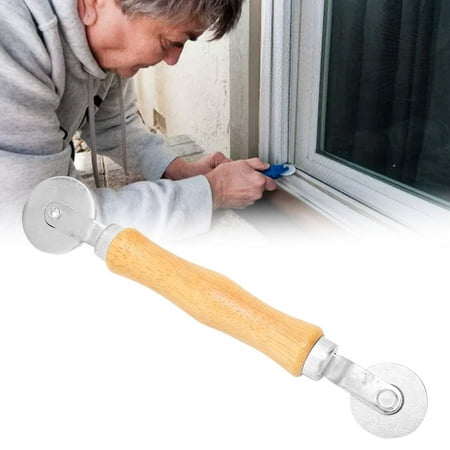 Screen Rolling Tool, Window Screen Roller Arc Shaped Wooden Handle ...