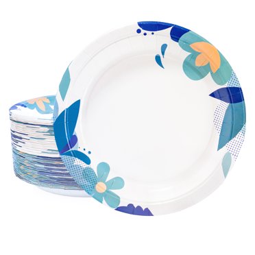 AJM Green Label Paper Plates, 9", White, Box Of 1,200 Plates - Walmart.com