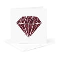3drose, Cool Ruby Glitter Diamond, 12 Greeting Cards with Envelopes ...