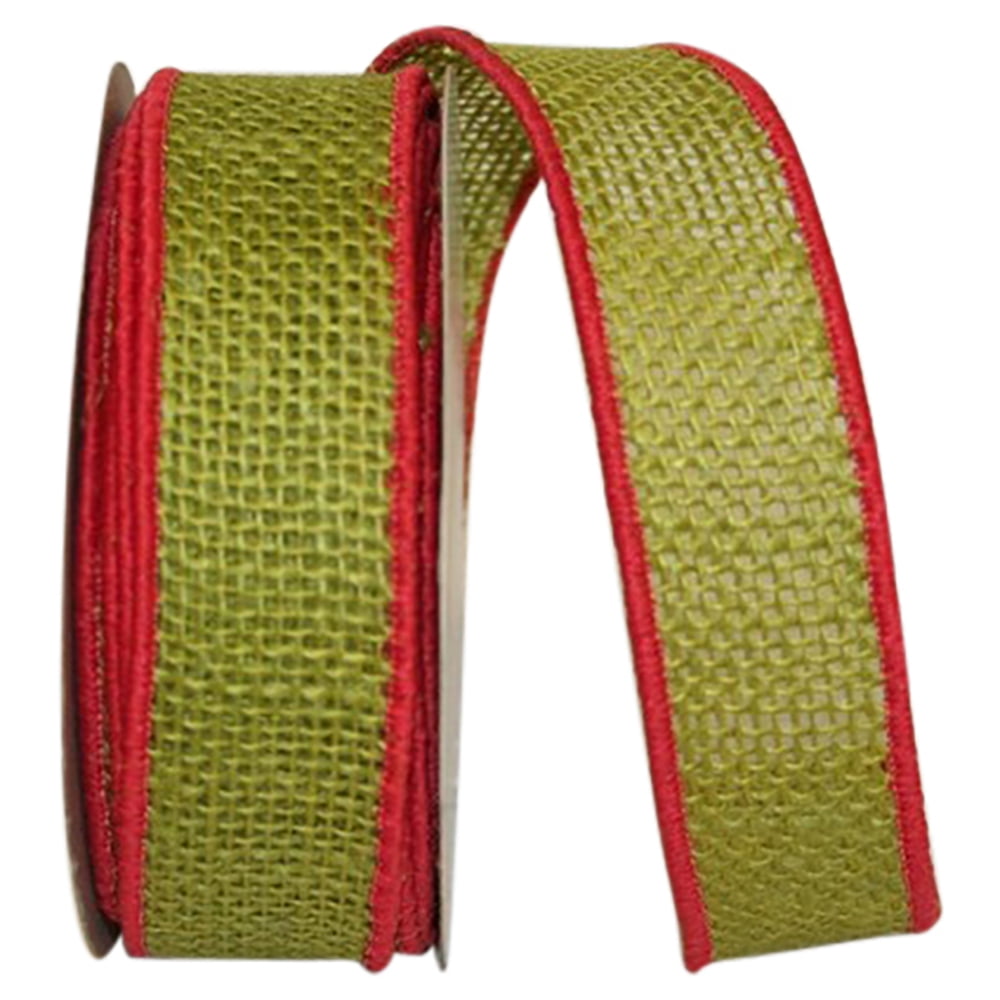 Reliant Ribbon - 3221M-603-09F, Burlap Colored Wired Edge Ribbon ...