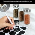 Rotating Spice Rack with 20 Round Empty Bottles, Kitchen Seasoning Set ...