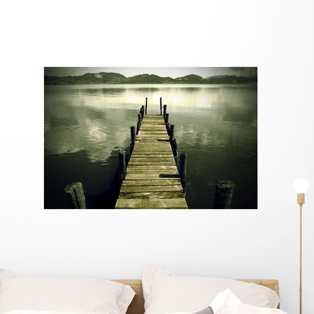 Dock Wall Mural by Wallmonkeys Peel and Stick Graphic (36 in W x 24 in ...