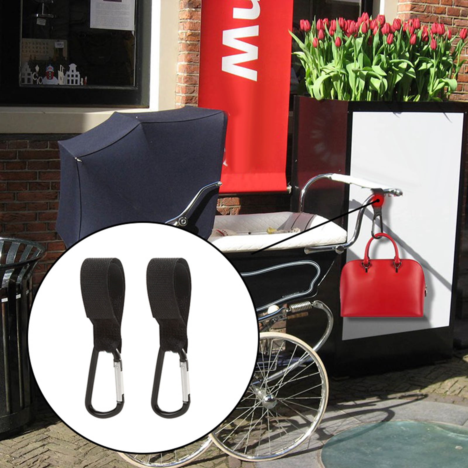 Manunclaims 2Pcs Baby Stroller Hooks Easy to Install Detachable Heavy ...