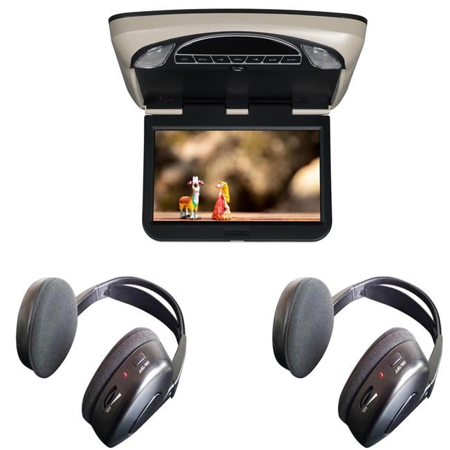 10 in. DVD LED Back-lit Overhead Monitor with DVD, USB, SB Features ...