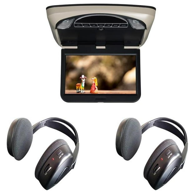 10 in. DVD LED Back-lit Overhead Monitor with DVD, USB, SB Features ...