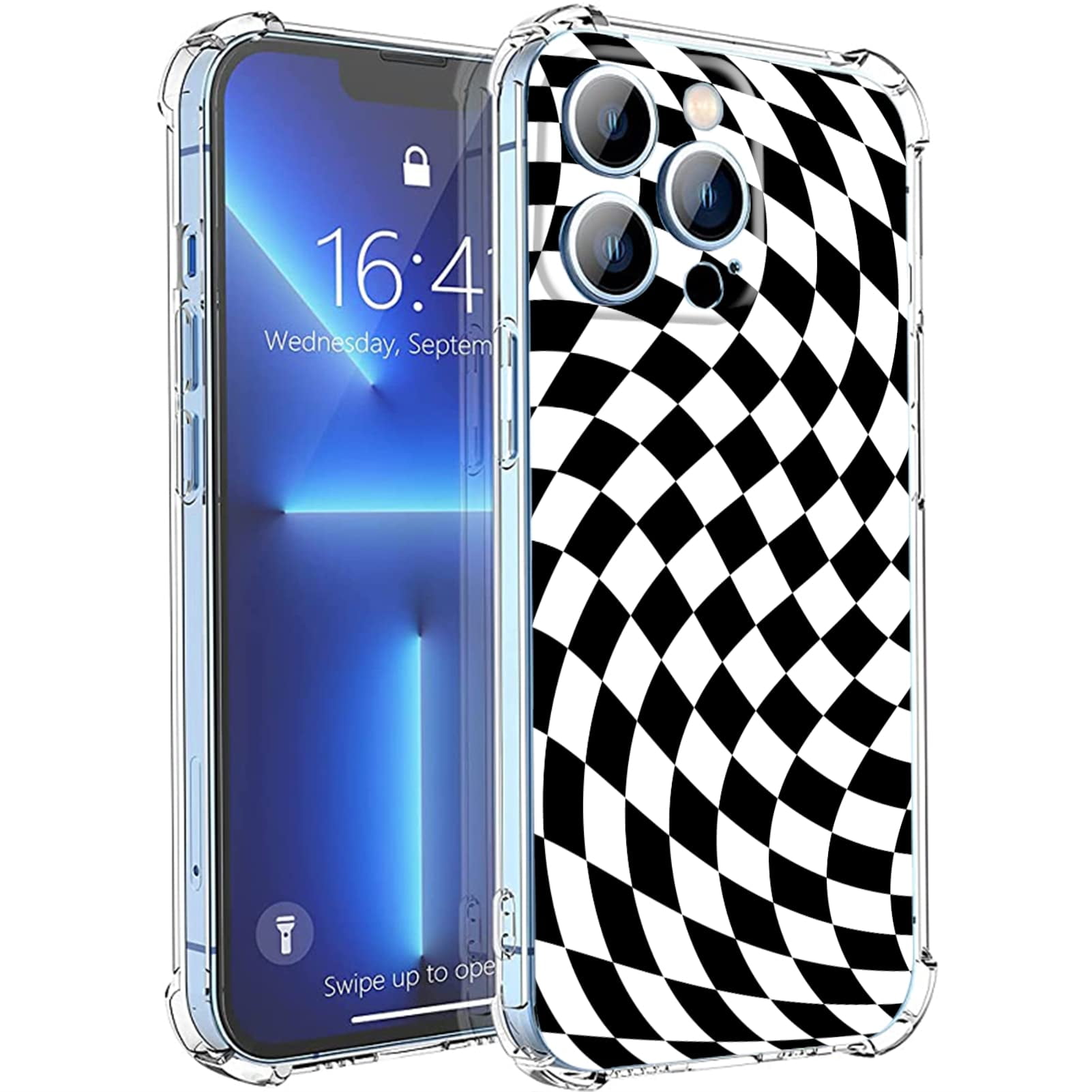 iPhone 13 Pro Max Pro Max 6.7 Inch Checkers Case Compatible with iPhone 14 Pro Max,Aesthetic Art ...