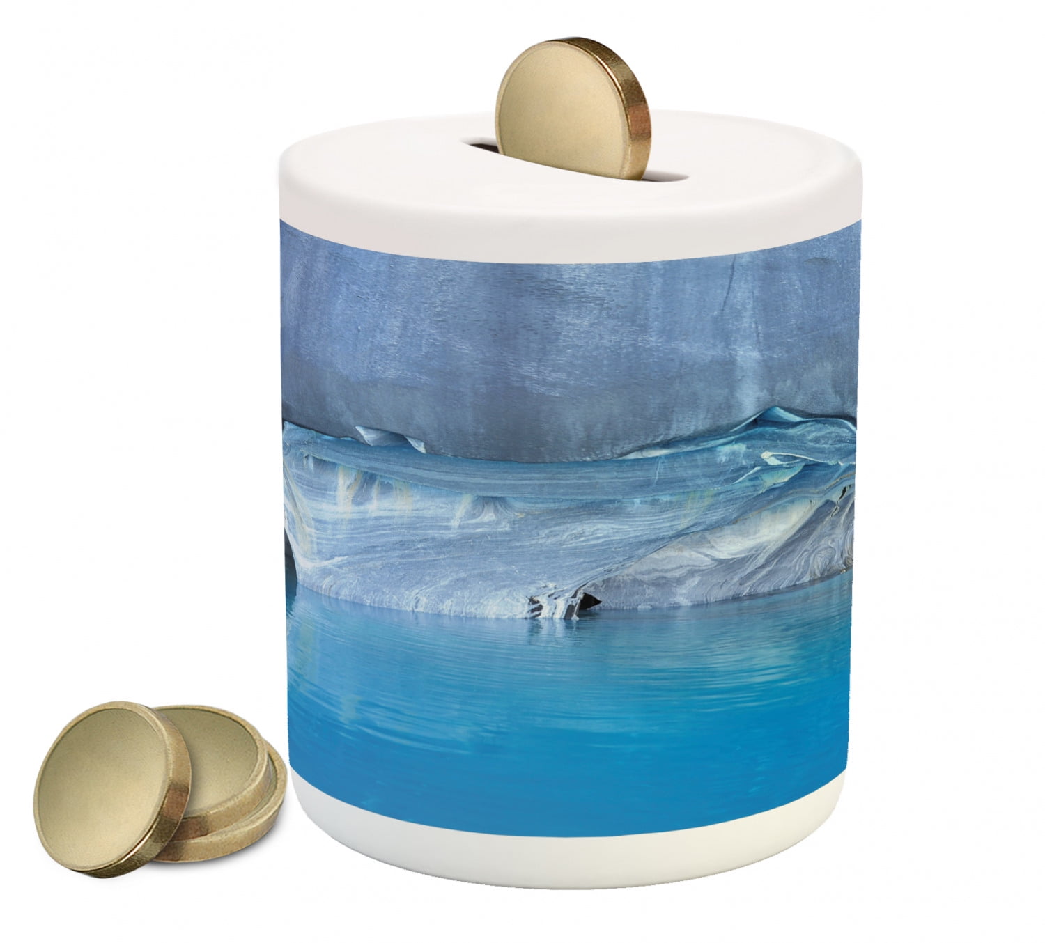 Blue Piggy Bank, Marble Cave General Carrera Lake in Chile Natural ...