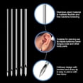 42PCS Body Piercing Kit with Sterile Needles, Piercing Forceps, Gloves ...