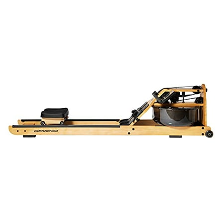 gorowingo Water Rower Rowing Machine, Wooden Row Machine with LCD ...