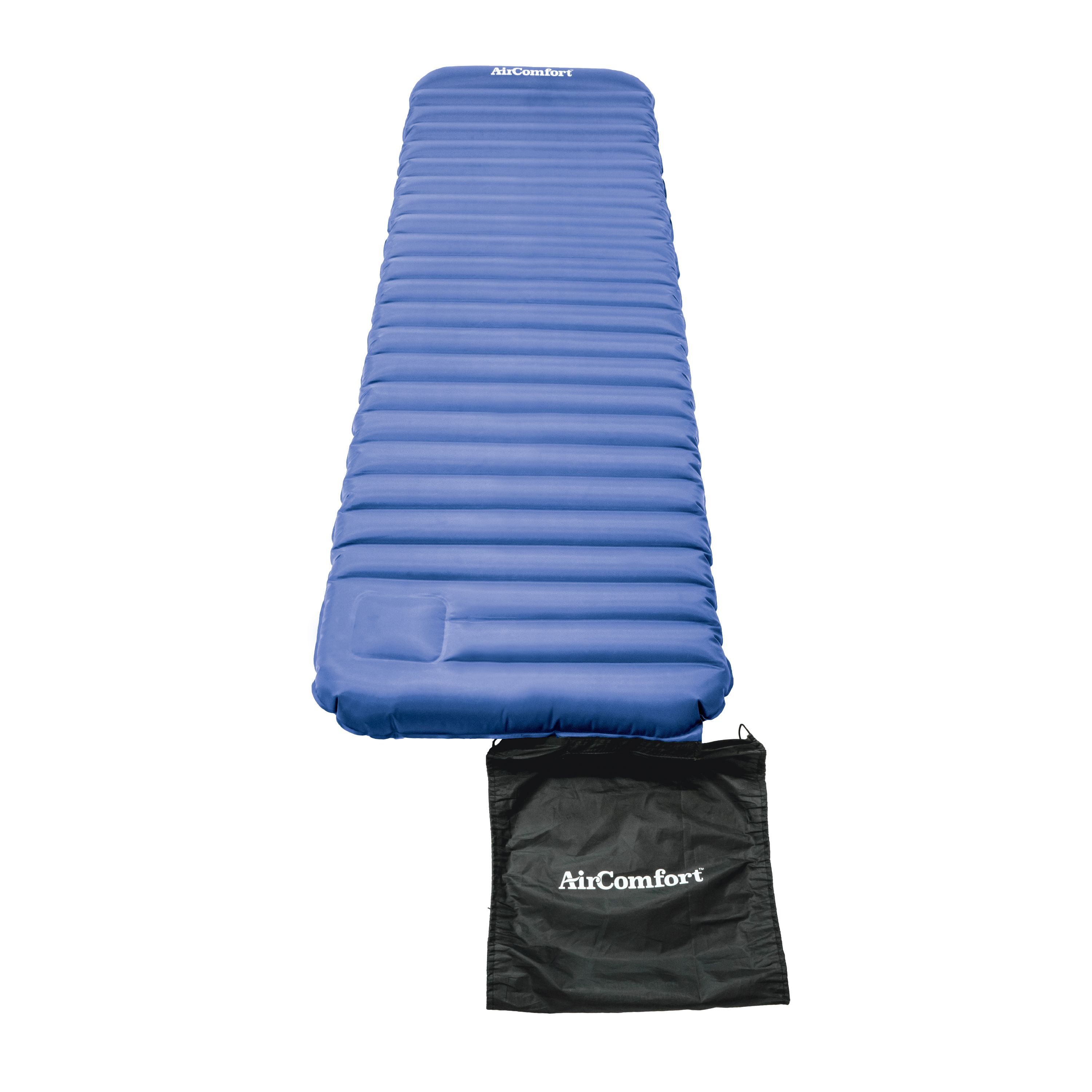 Air Comfort Roll and Go Lightweight Sleeping Pad, Large, Blue - Walmart.com