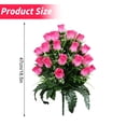 Artificial Rose Cemetery Flower, Memorial Bouquet for Grave Decoration ...