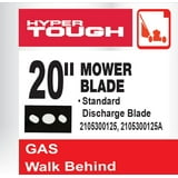 Hyper Tough 20-inch OEM Replacement Lawn Mower Blade with Oval Center ...